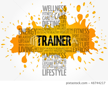Trainer word cloud collage - Stock Illustration [48744217] - PIXTA