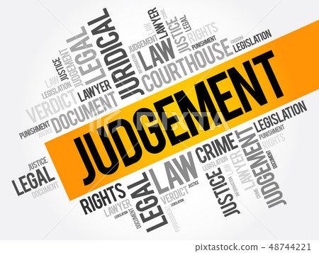 Judgement word cloud collage - Stock Illustration [48744221] - PIXTA