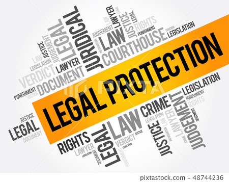 Legal Protection word cloud collage - Stock Illustration [48744236] - PIXTA