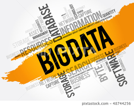 Big Data word cloud collage - Stock Illustration [48744256] - PIXTA