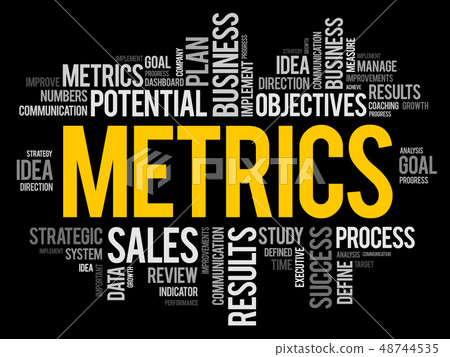 Metrics word cloud collage-插圖素材 [48744535] - PIXTA圖庫