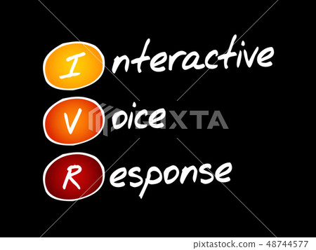 IVR - Interactive Voice Response acronym - Stock Illustration [48744577] - PIXTA