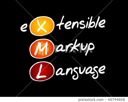 XML - eXtensible Markup Language - Stock Illustration [48744608] - PIXTA