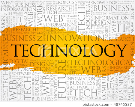 Technology word cloud collage - Stock Illustration [48745587] - PIXTA
