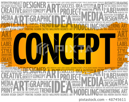 CONCEPT word cloud, creative concept - Stock Illustration [48745611 ...