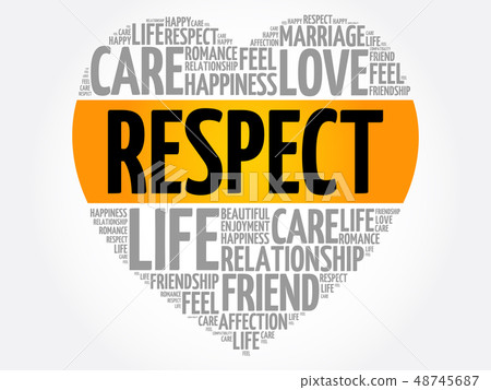 Respect word cloud collage - Stock Illustration [48745687] - PIXTA