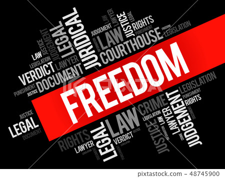 Freedom word cloud collage - Stock Illustration [48745900] - PIXTA