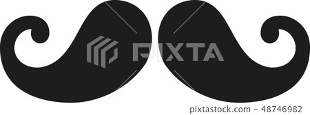 Abstract Mustache - Stock Illustration [48746982] - PIXTA