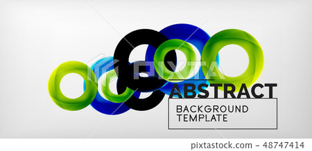 Vector rings abstract background - Stock Illustration [48747414] - PIXTA