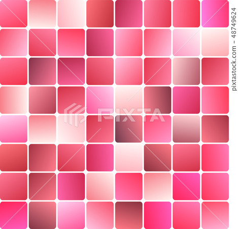 Pastel Pink Square Mosaic Trendy Banner Design - Stock Illustration ...