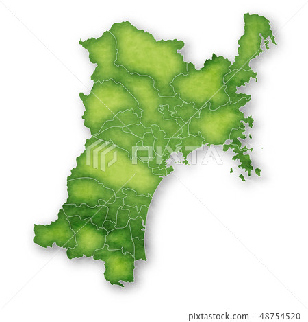 Miyagi map green icon - Stock Illustration [48754520] - PIXTA