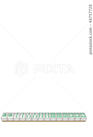 Mahjong tile solid green - Stock Illustration [48757728] - PIXTA