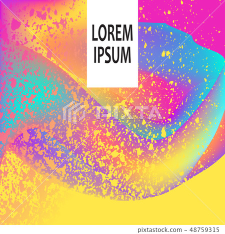 Neon fluid paint splatter artistic template vector - Stock Illustration ...