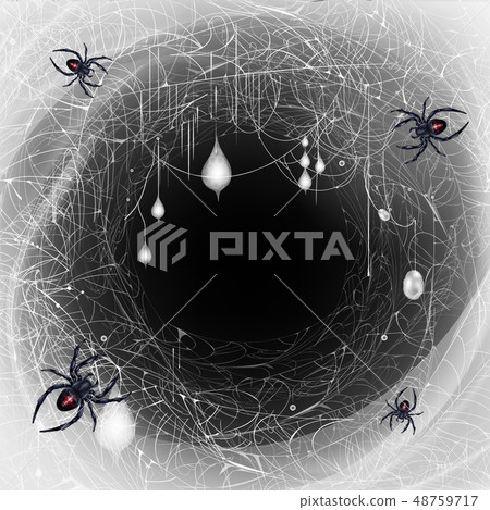 Black widow spiders nest 3d realistic vector - Stock Illustration ...