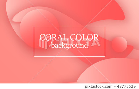 Coral color abstract background. Vector - Stock Illustration [48773529 ...