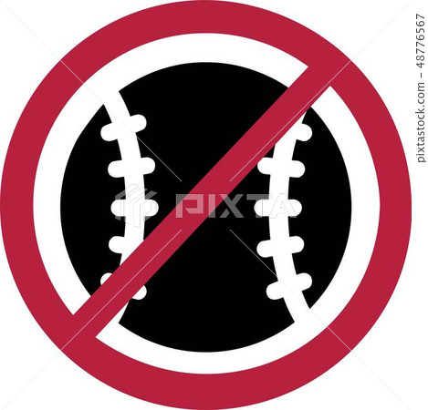 NO Baseball Ban - Stock Illustration [48776567] - PIXTA