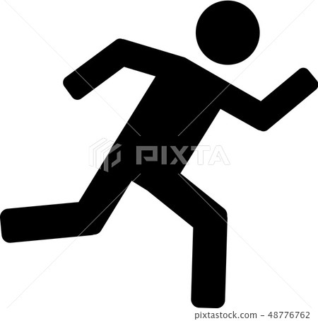 Running pictogram - Stock Illustration [48776762] - PIXTA