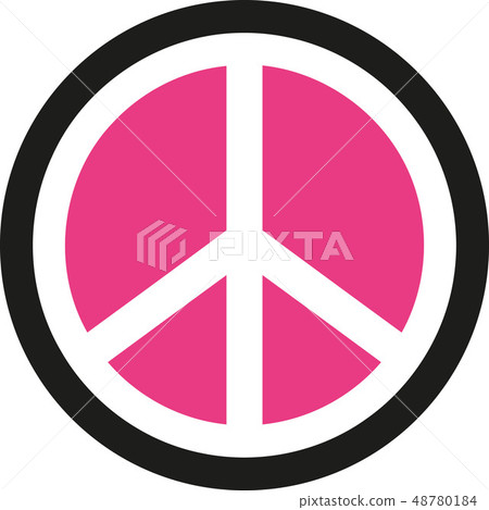 peace_sign_invert_2c.eps - Stock Illustration [48780184] - PIXTA