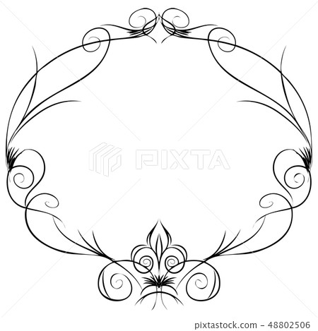 Hand drawn doodle vintage swirl borders frames set - Stock Illustration ...