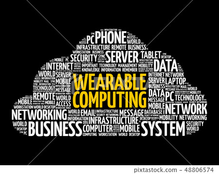 Wearable Computing word cloud collage - Stock Illustration [48806574 ...