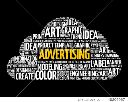 ADVERTISING word cloud collage - Stock Illustration [48806967] - PIXTA