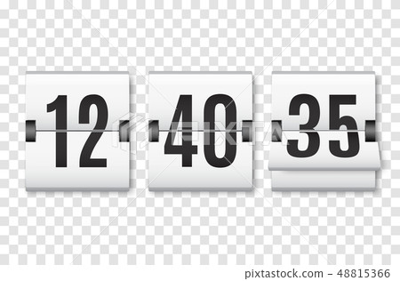 Countdown timer with numbers isolated. - Stock Illustration [48815366 ...