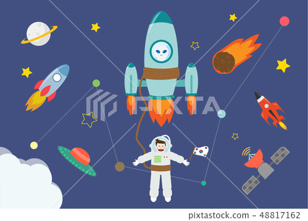Space travel illustration - Stock Illustration [48817162] - PIXTA