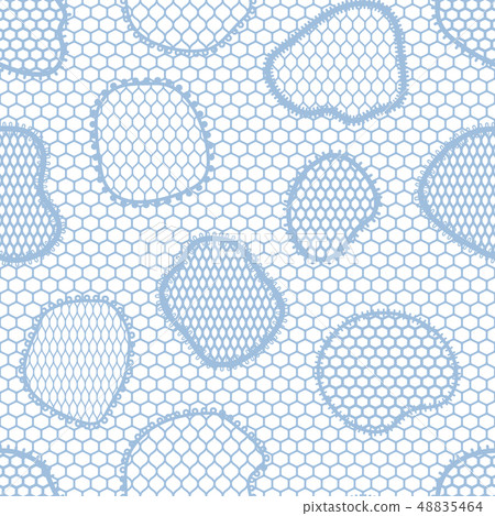 Seamless lace pattern with abstract shapes.... - Stock Illustration ...
