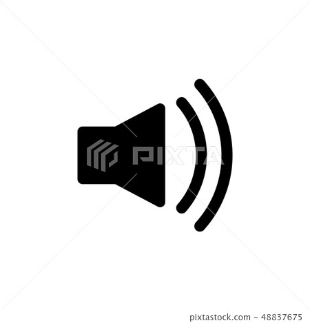 Volume high icon. vector design. black on white - Stock Illustration ...