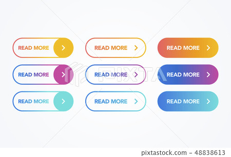 Read More colorful button set on white background - Stock Illustration ...