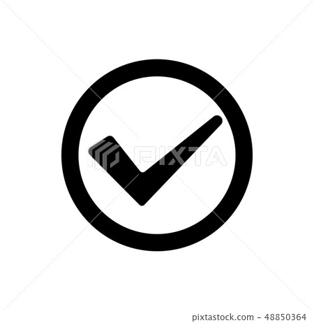 Check mark / confirmed / checked icon - Stock Illustration [48850364 ...