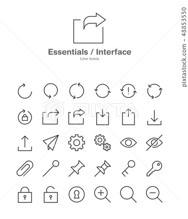 Modern web and mobile application pictograms... - Stock Illustration ...