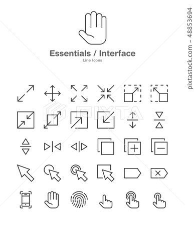 Modern web and mobile application pictograms... - Stock Illustration ...