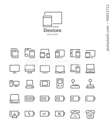 Modern web and mobile application pictograms...-插圖素材 [48853721] - PIXTA圖庫