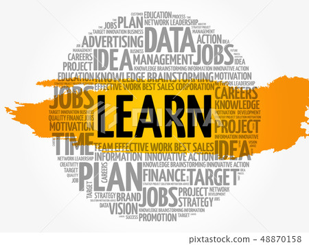 LEARN word cloud collage - Stock Illustration [48870158] - PIXTA