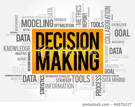 Decision Making word cloud collage - Stock Illustration [48870227] - PIXTA