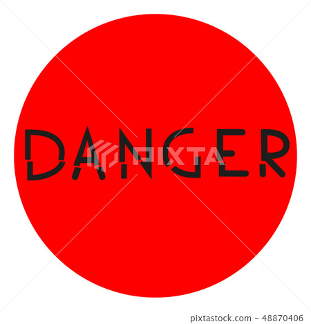 Glitch-style danger sign. - Stock Illustration [48870406] - PIXTA
