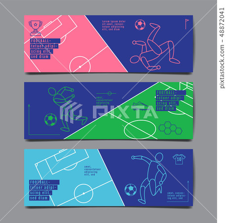 Template Sport Layout Design, Flat Design, single - Stock Illustration ...