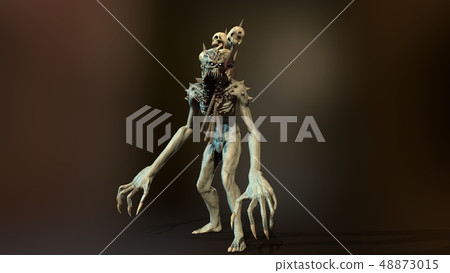 Nuclear post-apocalypse mutant 3d render - Stock Illustration [48873015 ...