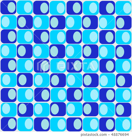 Oval in Blue and light blue rounded square pattern - Stock Illustration ...