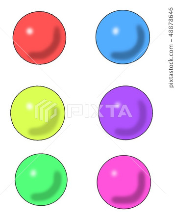 Color ball six set - Stock Illustration [48878646] - PIXTA
