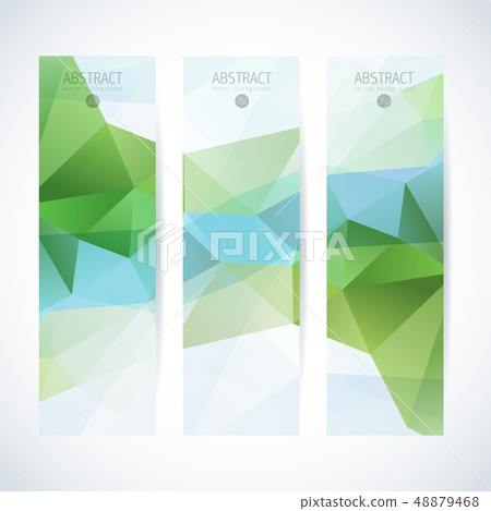 Vector banners set abstract triangle background - Stock Illustration ...
