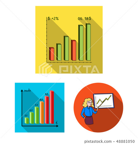 Vector design of diagram and statistic sign.... - Stock Illustration ...