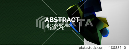 Dark color geometric abstract background, 3d... - Stock Illustration ...