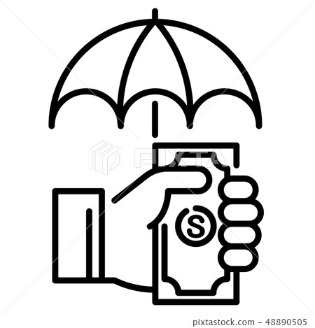 Insurance payment Line illustration - Stock Illustration [48890505] - PIXTA