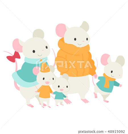 Parent and child of mouse - Stock Illustration [48915092] - PIXTA