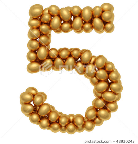 Numbers from golden eggs - Stock Illustration [48920242] - PIXTA