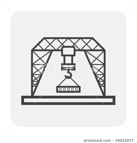 gantry crane icon - Stock Illustration [48928055] - PIXTA
