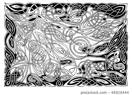 Abstract wicker pattern drawing - Stock Illustration [48928444] - PIXTA