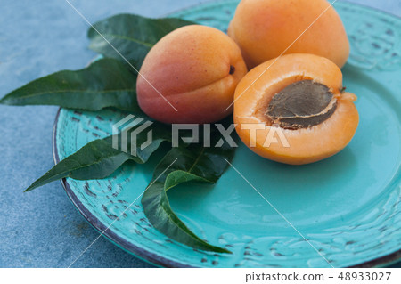 Authentic organic food. Peaches Italian delishes - Stock Photo ...